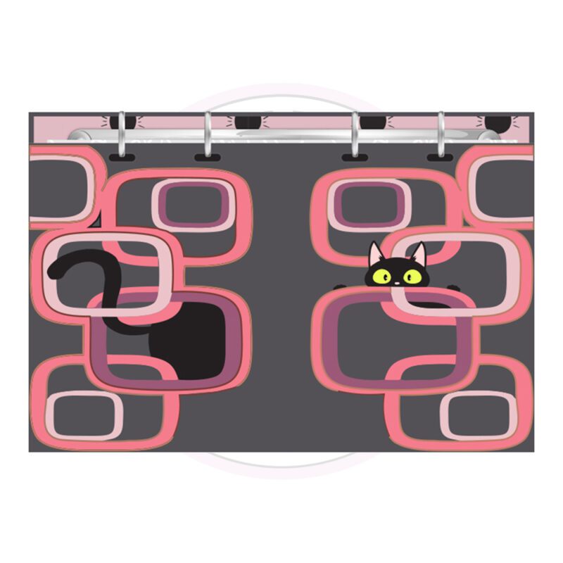 Guarda Fichas Gato Preto Merci – 1 UN – Moo Papelaria